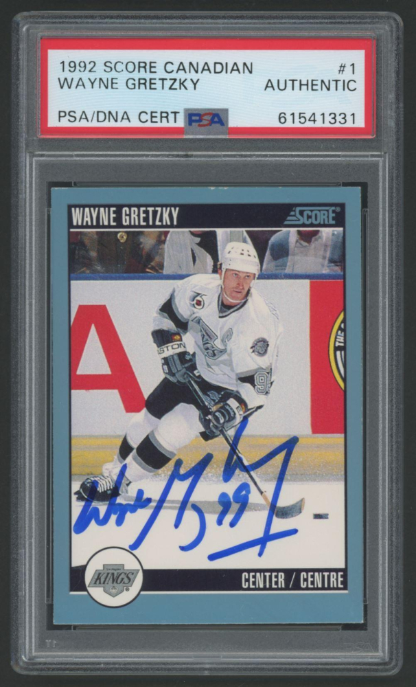 Wayne Gretzky Signed 1992-93 Score Canadian #1 (PSA) | Pristine Auction