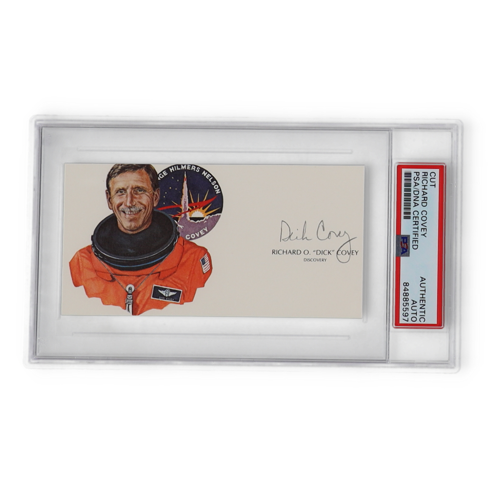 Dick Covey Signed Cut with Portrait (PSA) | Pristine Auction