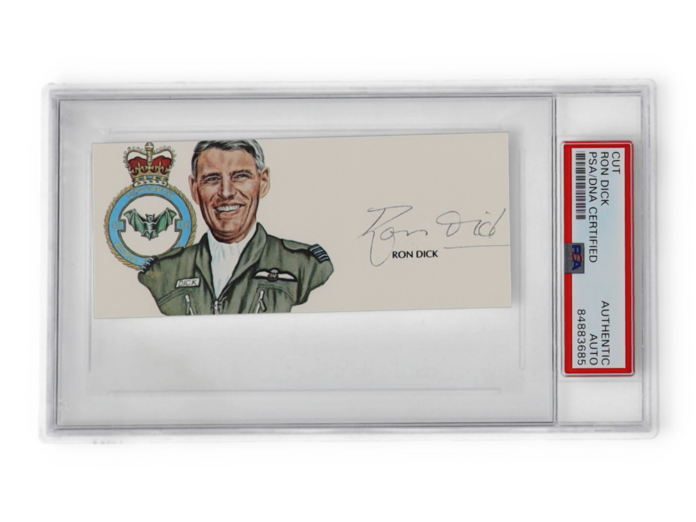 Ron Dick Signed Cut With Portrait (PSA) | Pristine Auction