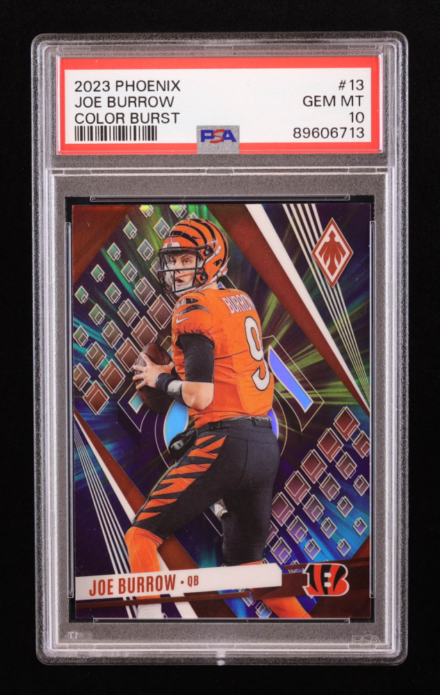 Joe Burrow 2023 Panini Phoenix Color Burst #13 (PSA 10) | Pristine Auction