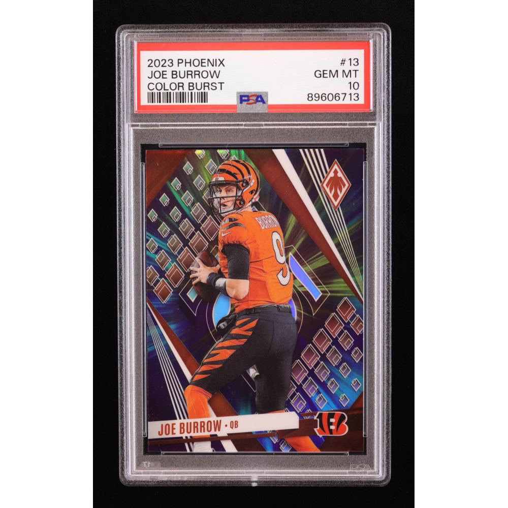 Joe Burrow 2023 Panini Phoenix Color Burst #13 (PSA 10) | Pristine Auction