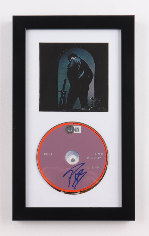 Post Malone Signed "Hollywood's Bleeding" Custom Framed CD Display ...