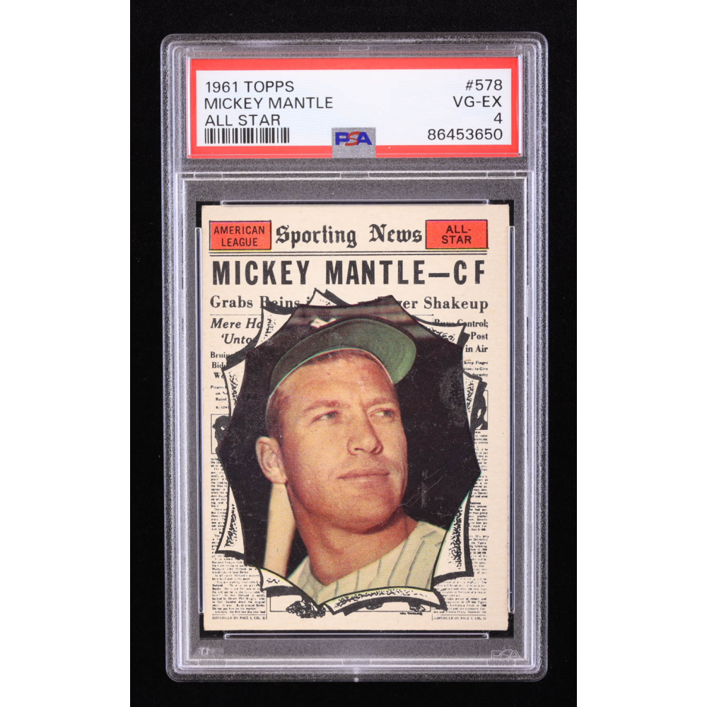 Mickey Mantle 1961 Topps #578 AS (PSA 4) | Pristine Auction