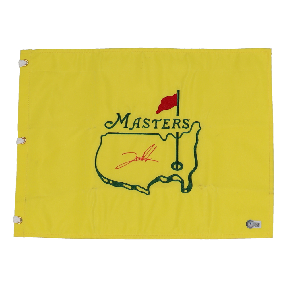 Jon Rahm Signed Masters Tournament Golf Pin Flag (Beckett) | Pristine ...