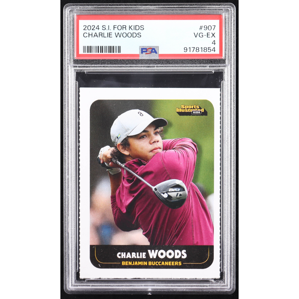 Charlie Woods 2024 Sports Illustrated for Kids #907 RC (PSA 4) | Pristine Auction