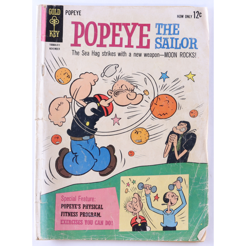 1963 Vintage "Popeye The Sailor" Issue #70 Gold Key Comic Book ...