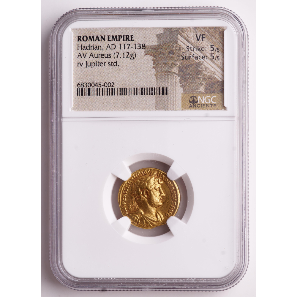 Hadrian (AD 117-138) Roman Empire AV Aureus (7.12g) Ancient Gold Coin ...