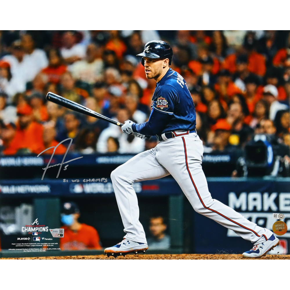 Freddie Freeman Signed Braves 16x20 Photo Inscribed "21 Ws Champs" (MLB ...