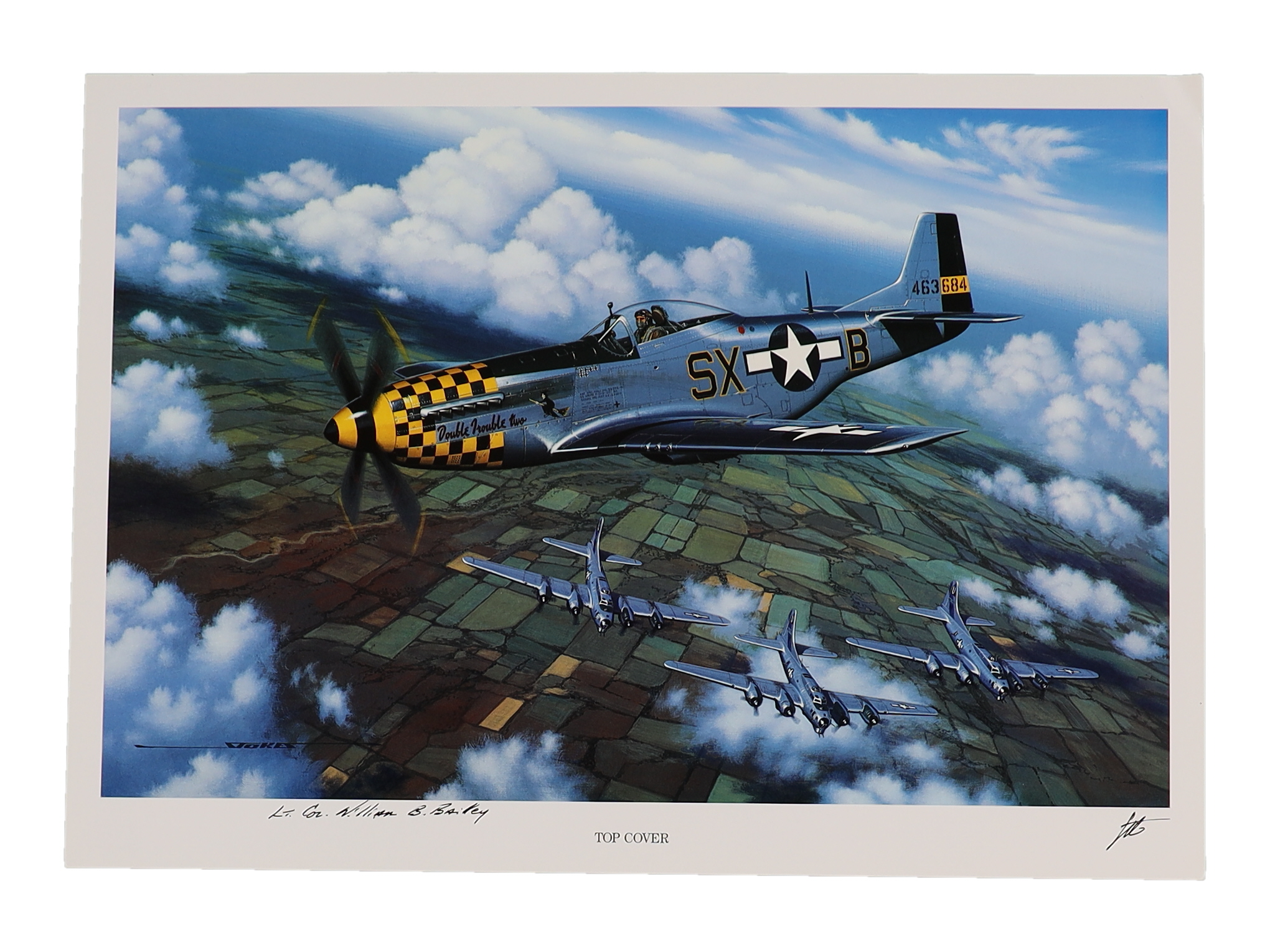 William B. Bailey Signed Stan Stokes "Top Cover" Lithograph (AIV ...