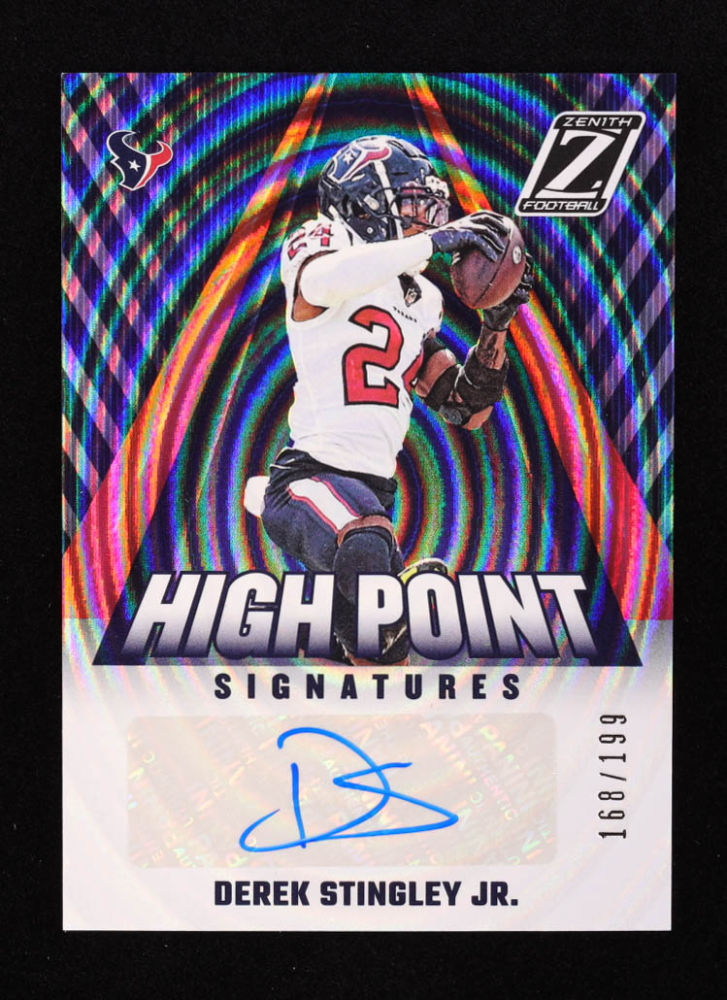 Derek Stingley Jr. 2023 Zenith High Point Signatures #10 #168/199 ...