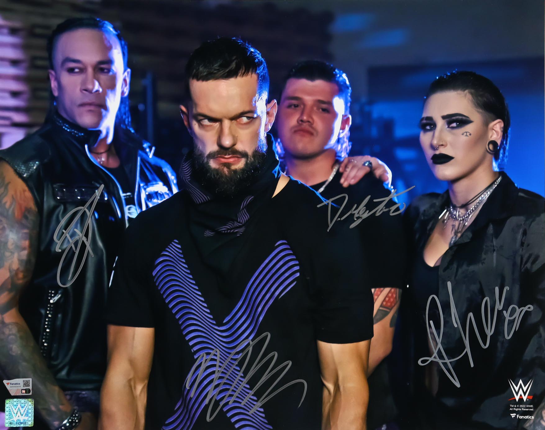"The Judgment Day" WWE 16x20 Photo Signed By (4) With Damian Priest, Finn Balor, Dominik ...