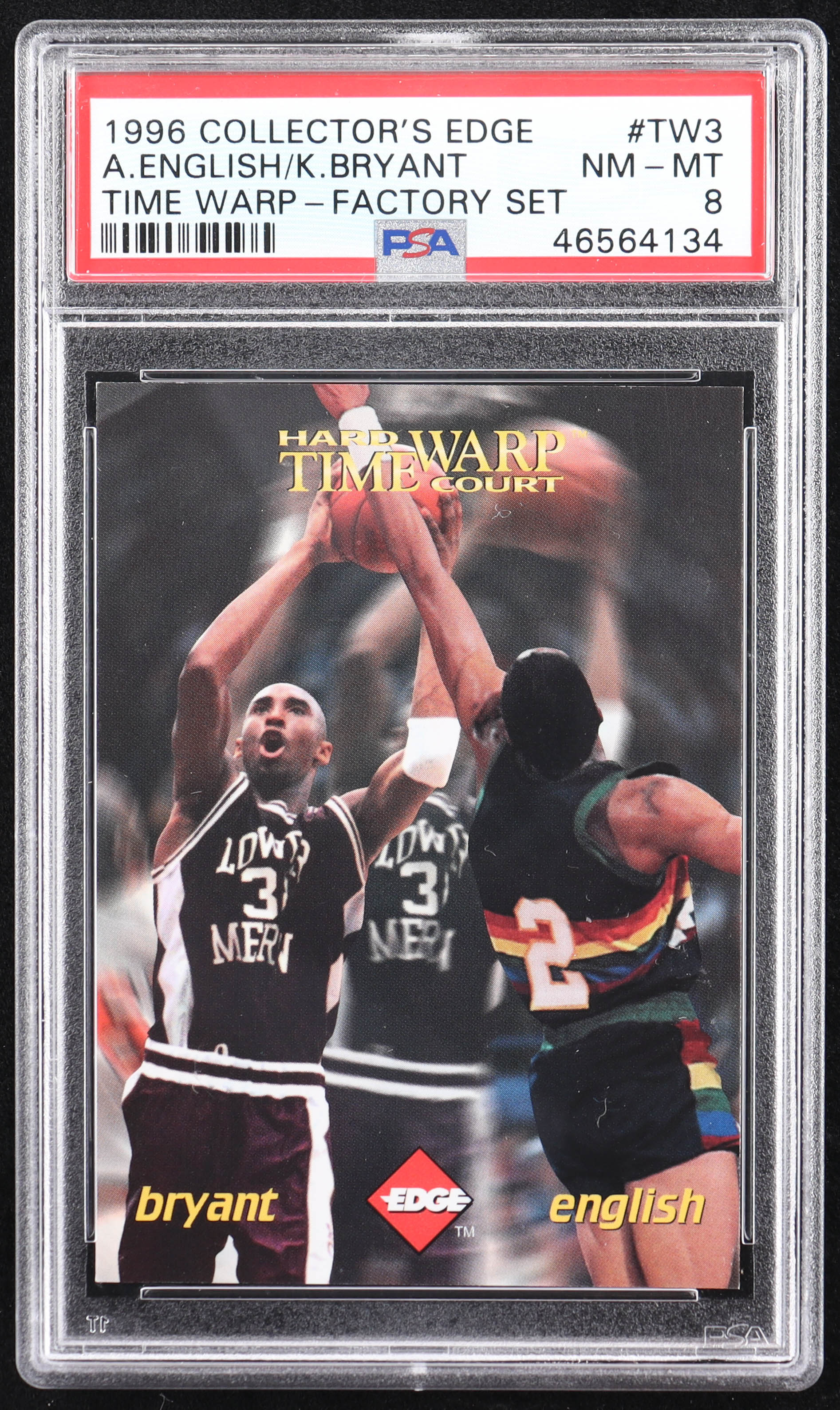 Kobe Bryant RC / Alex English 1996 Collector's Edge Time Warp Factory ...