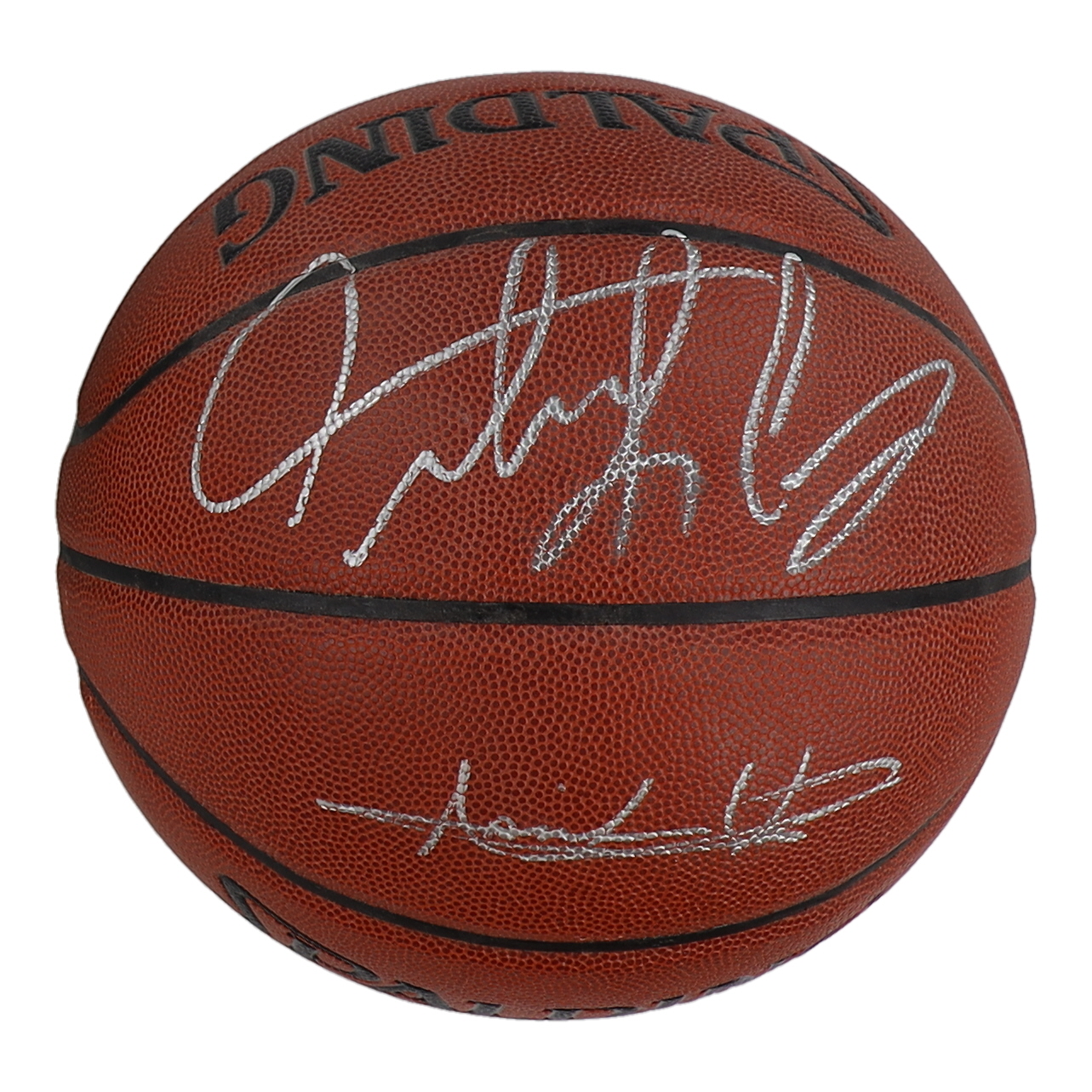 Isiah Thomas & Dennis Rodman Signed NBA Basketball (Schwartz ...