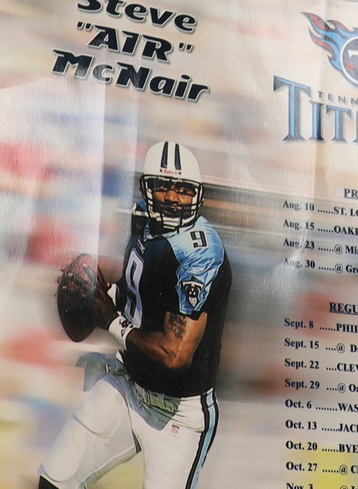 Steve McNair Signed Titans 11x17 Poster (Beckett) | Pristine Auction