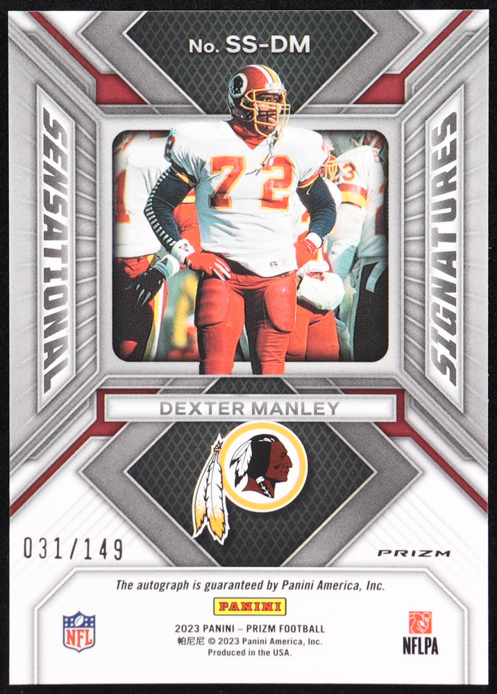 Dexter Manley 2023 Panini Prizm Sensational Signatures #36 #031/149 ...