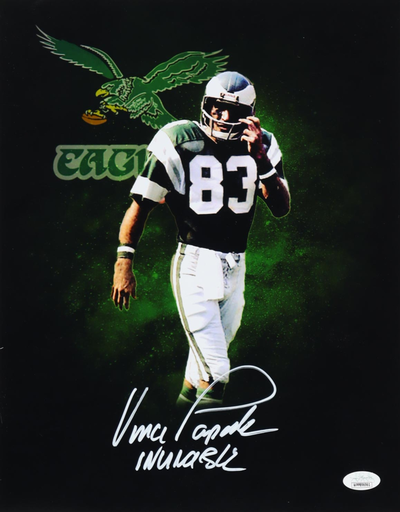Vince Papale Signed Eagles 11x14 Photo Inscribed "Invincible" (JSA ...