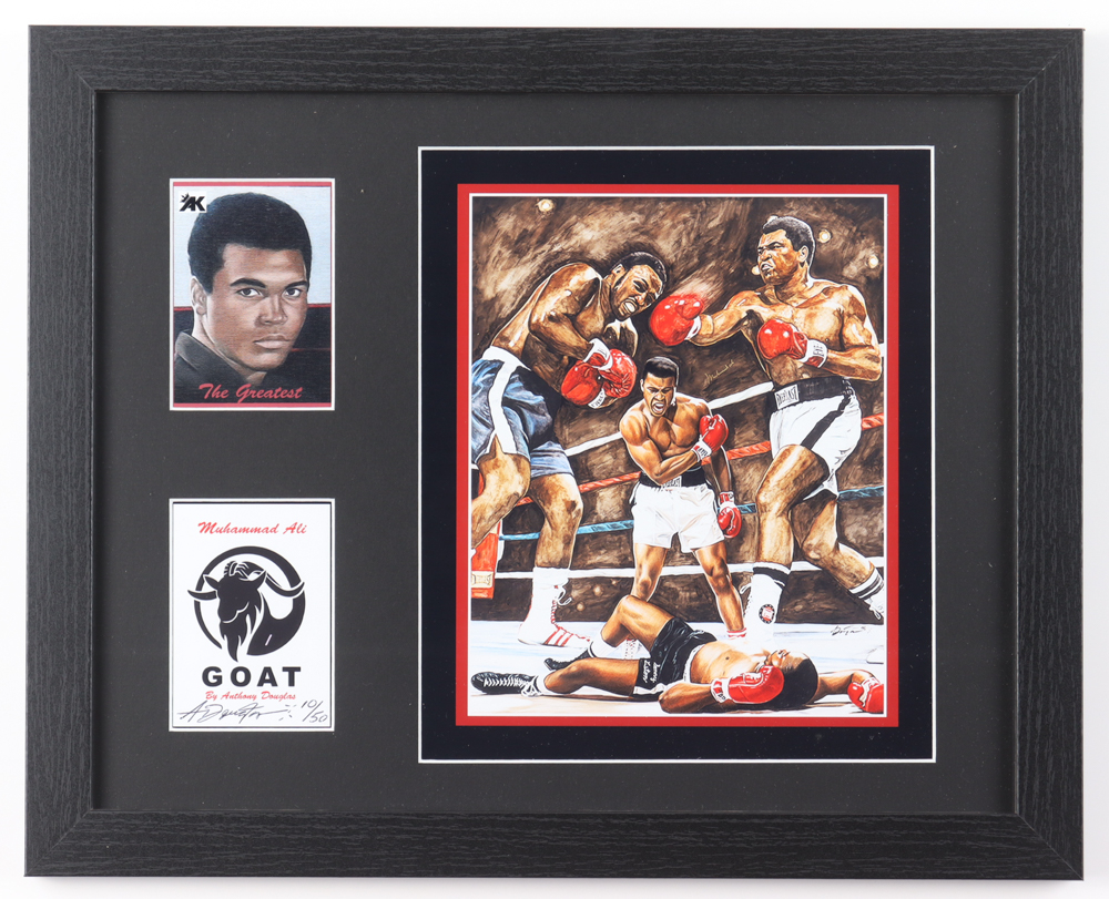 "Muhammad Ali - The Goat - Boxing" LE Custom Framed Lithograph Signed ...