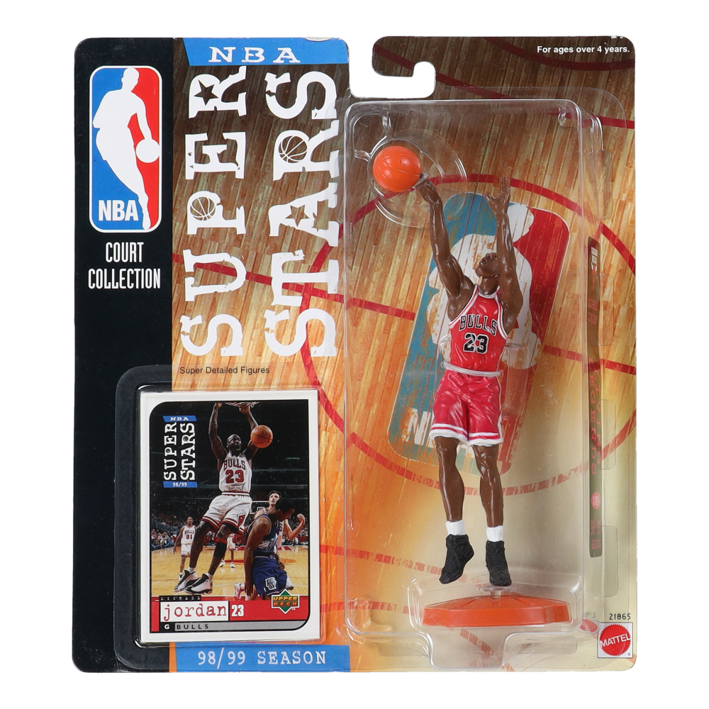 NBA Super Stars Michael Jordan Figure with Factory Sealed Upper Deck ...