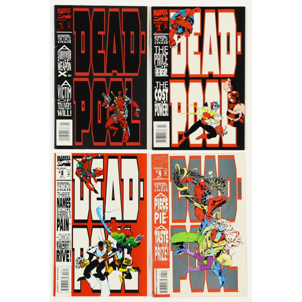Complete Set of (4) 1993 "Deadpool: The Circle Chase" Issue #1-4 Marvel ...