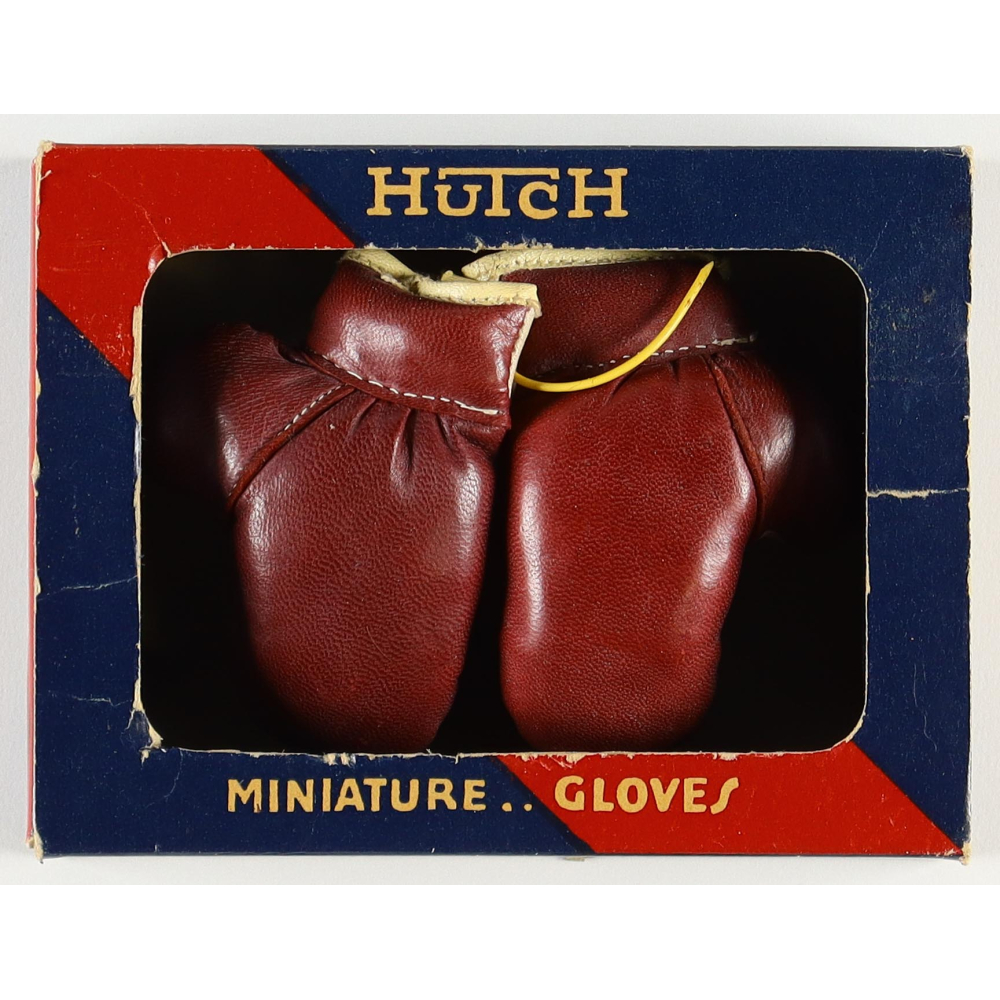 1941 Hutch Miniature Leather Boxing Gloves in Original Box | Pristine ...