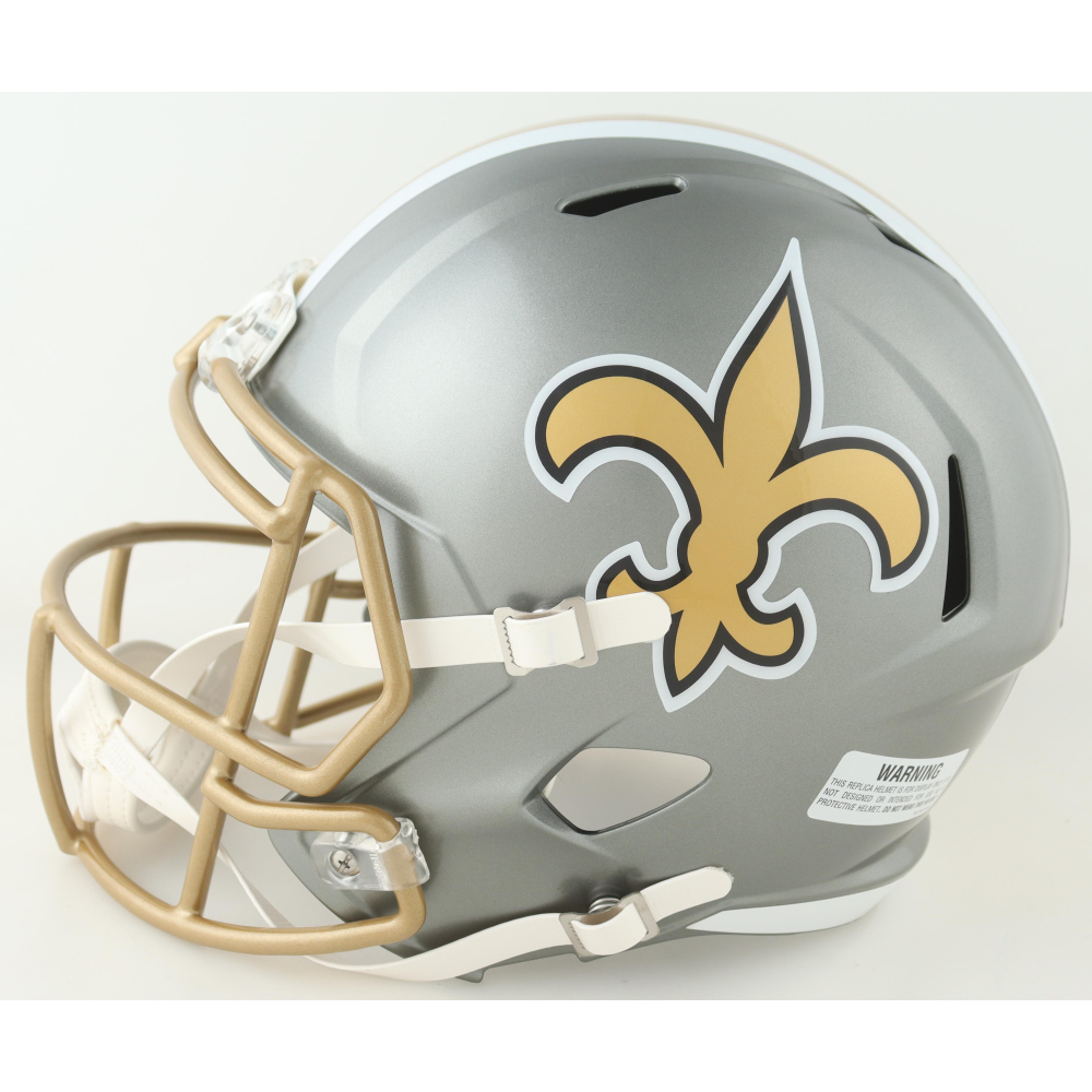 Alvin Kamara Signed Saints Full-Size Flash Alternate Speed Helmet ...