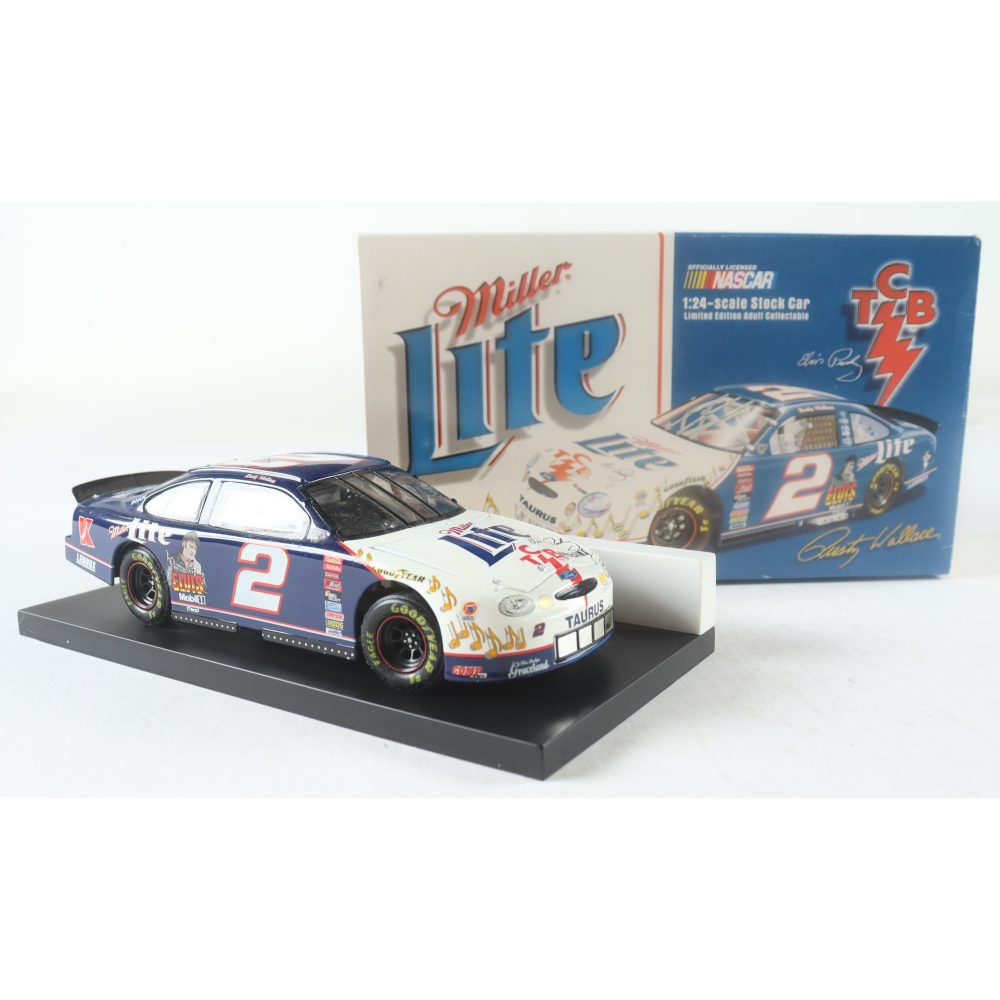 Rusty Wallace LE #2 Miller / Elvis TCB 1998 Ford Taurus 1:24 Die-Cast ...
