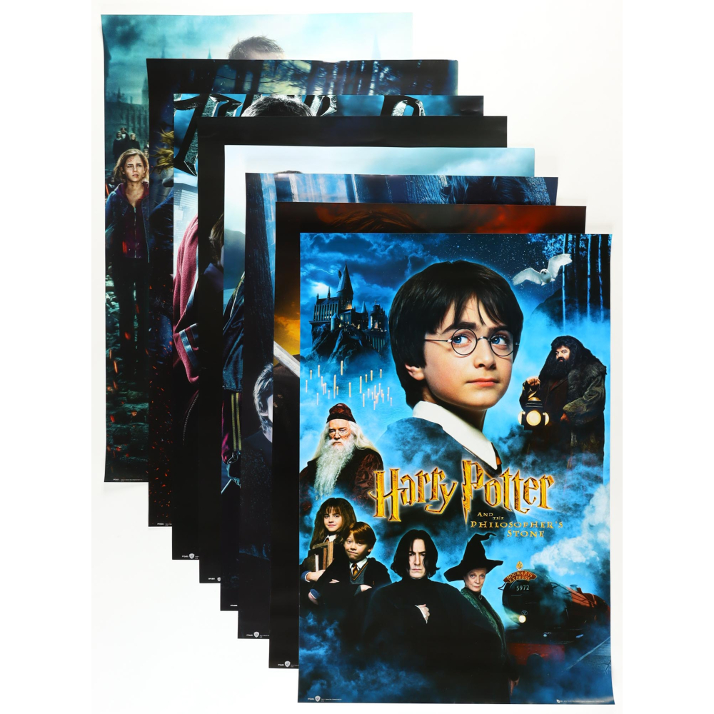 Complete Set of (8) "Harry Potter" Franchise 24x36 Movie Posters with ...