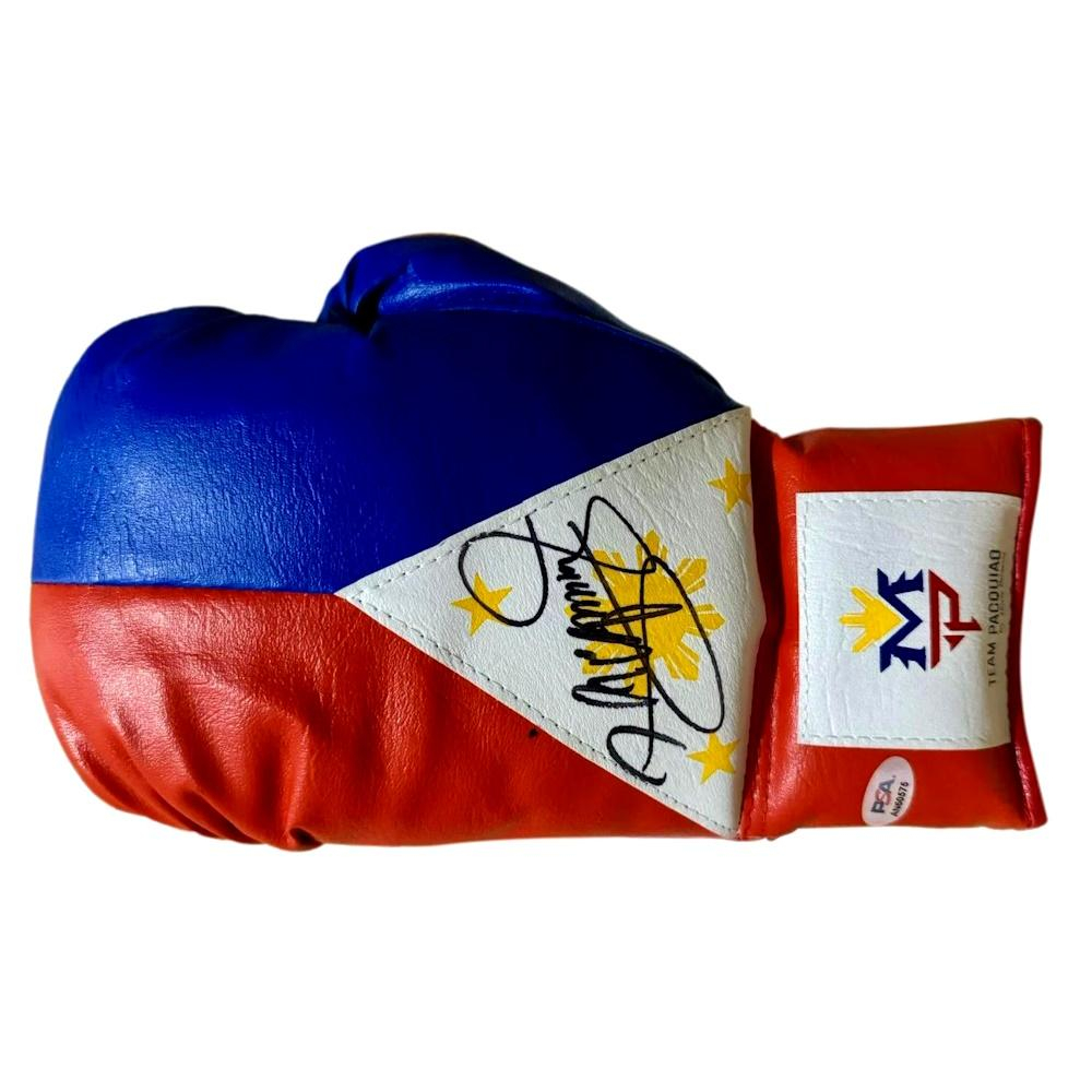 Manny Pacquiao Signed "Flag of the Philippines" Boxing Glove (PSA ...