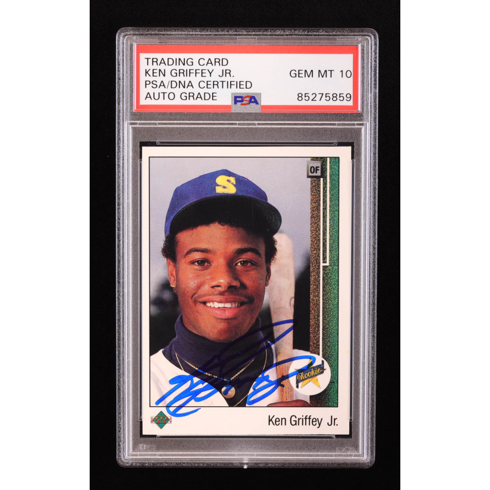 Ken Griffey Jr. Signed 1989 Upper Deck #1 RC (PSA | Autograph Graded ...
