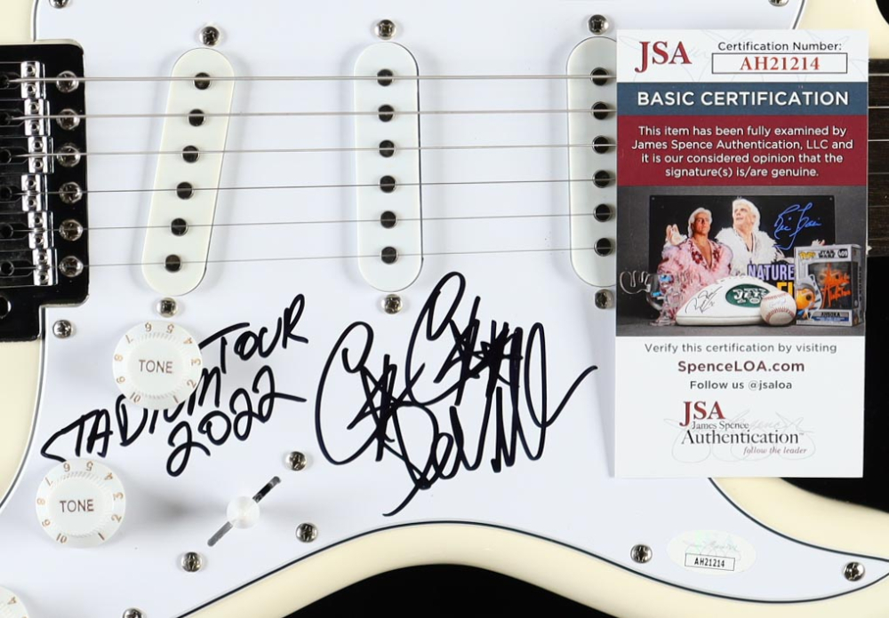 C.C. DeVille Signed "Poison" 39" Electric Guitar Inscribed "Stadium ...