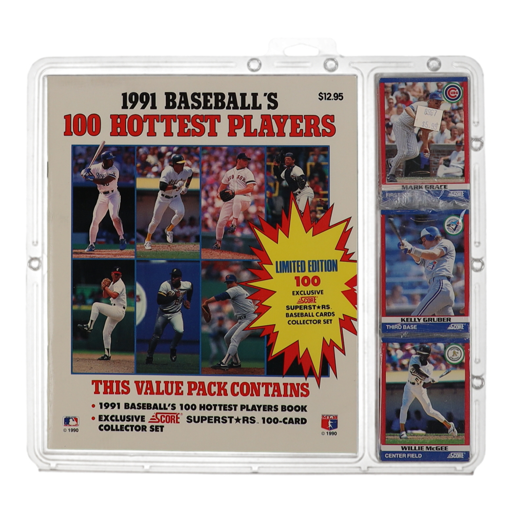 1990 Score Baseball 100 Hottest Players Value Pack Complete (100) Card ...