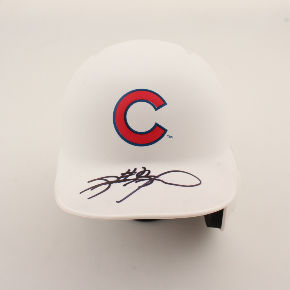 Sammy Sosa Signed Cubs Matte White Mini Batting Helmet (Schwartz ...