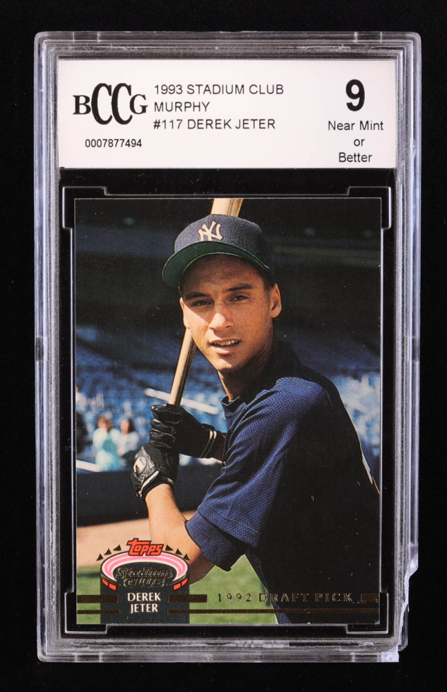 Derek Jeter 1993 Stadium Club Murphy #117 RC (BCCG 9) | Pristine Auction