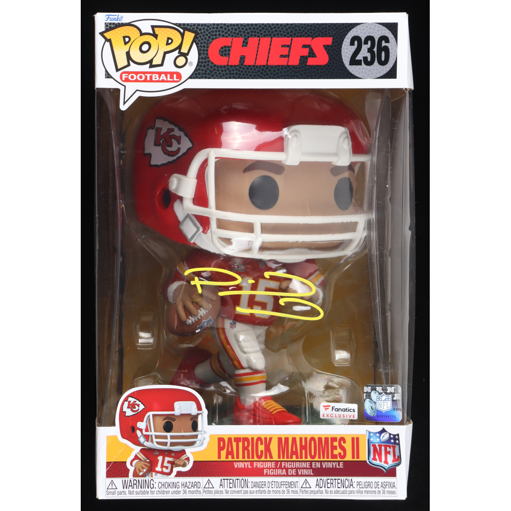 Patrick Mahomes II Signed Chiefs #236 Jumbo Funko Pop! Vinyl Figure ...