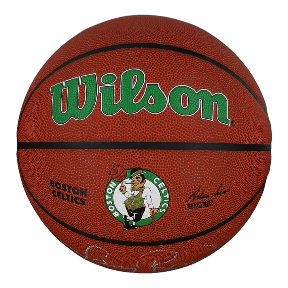 Larry Bird Signed Celtics Logo NBA Basketball (Schwartz & Bird ...