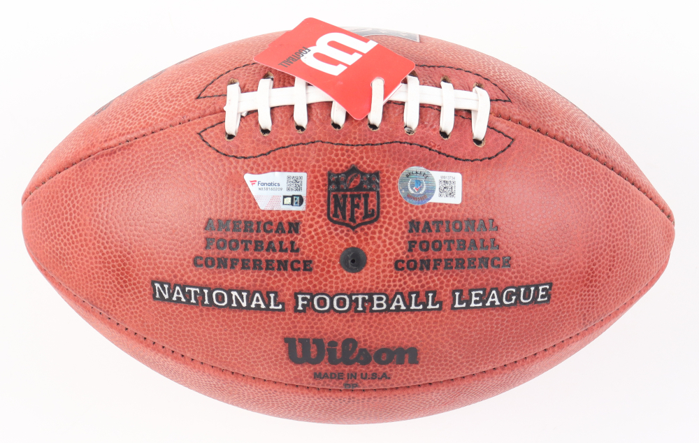 Patrick Mahomes & Tom Brady Dual-Signed Official NFL Game Ball (Beckett ...