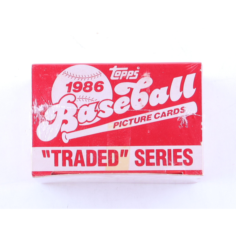 1986 Topps Traded Series Baseball Card Box with (132) Cards | Pristine ...