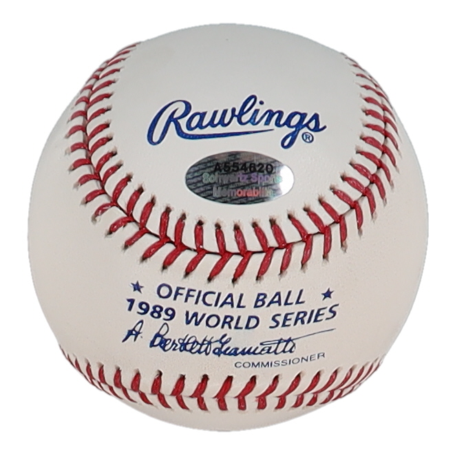 Jose Canseco Signed 1989 World Series Logo Baseball (Schwartz ...