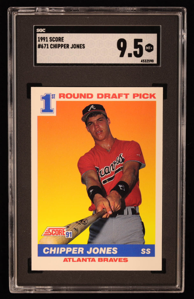 Chipper Jones 1991 Score #671 RC (SGC 9.5) | Pristine Auction