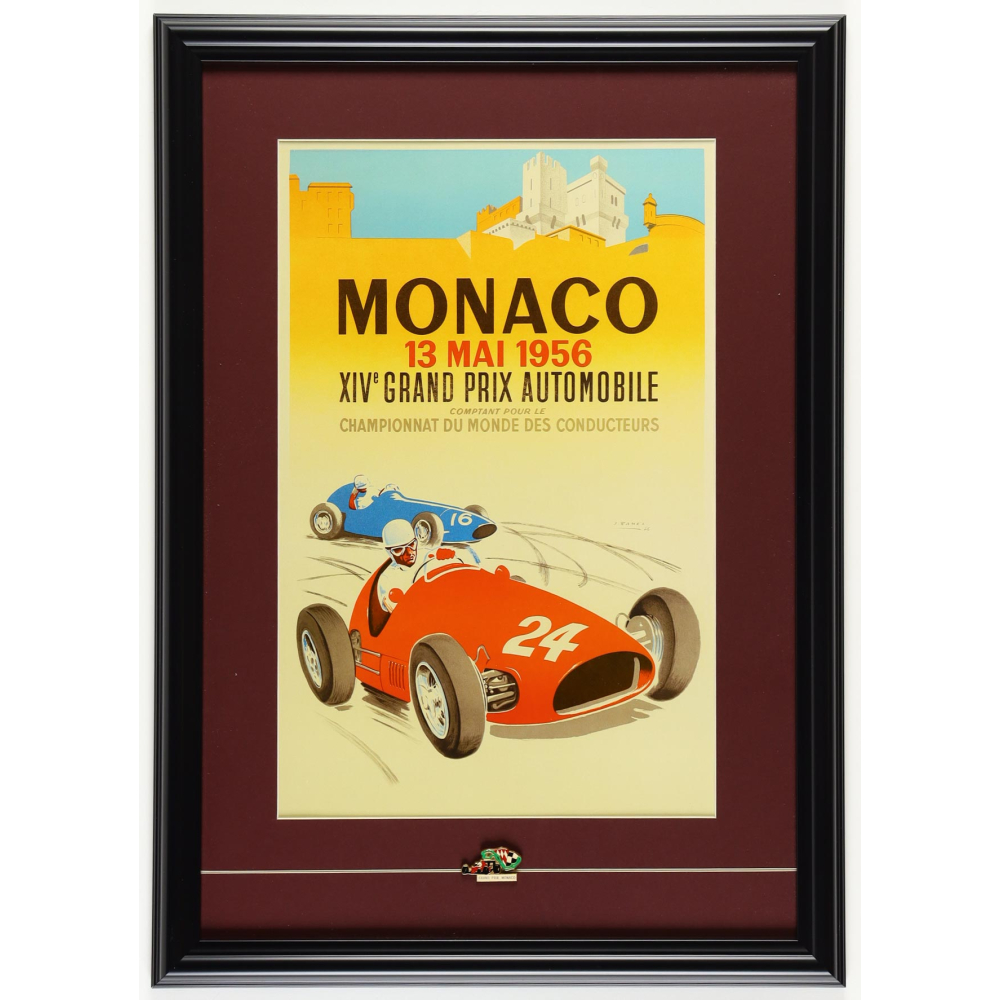 The Monaco Grand Prix Car Race Custom Framed Print Display With ...