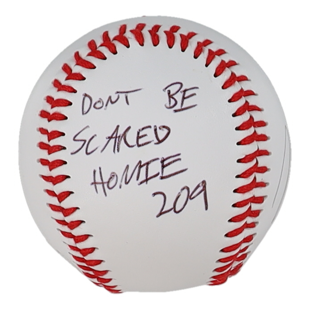 Nick Diaz Signed Baseball Inscribed "Don't Be Scared Homie 209" (JSA ...