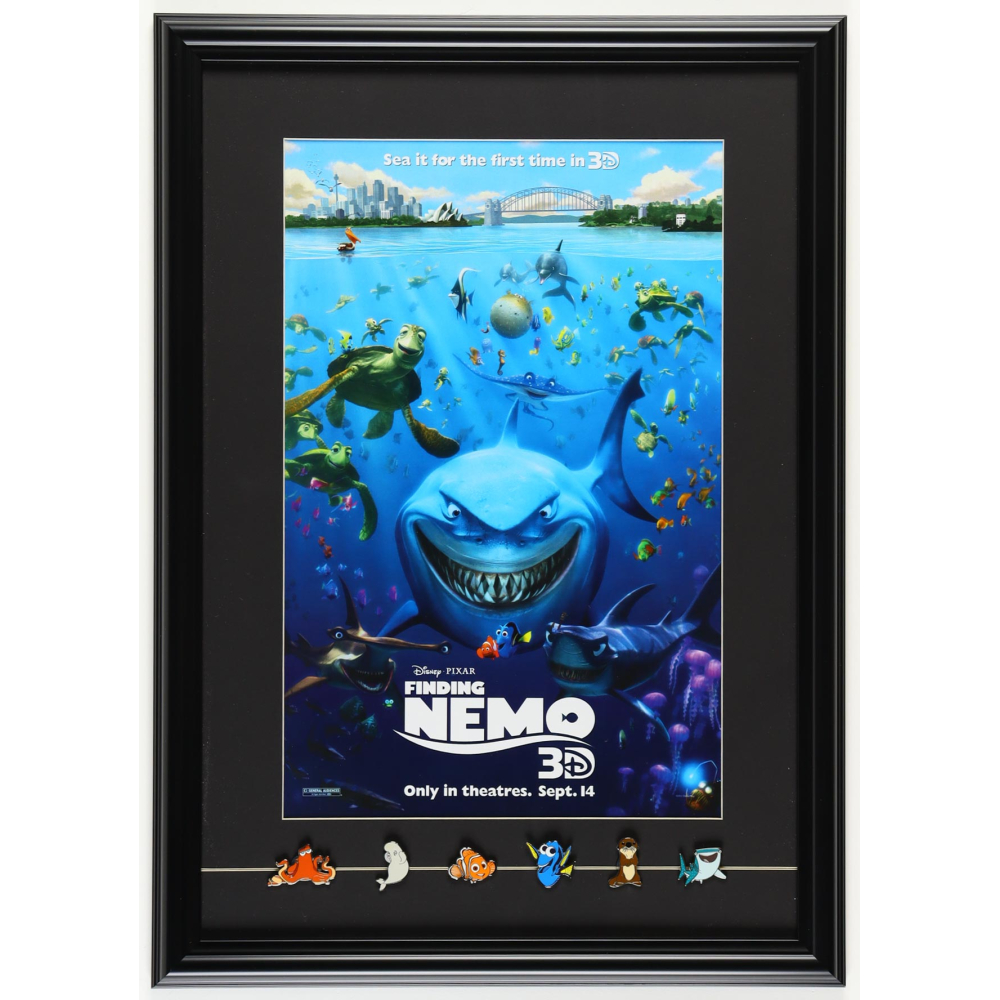 Finding Nemo Custom Framed Poster Display with (6) Movie Character Pins ...