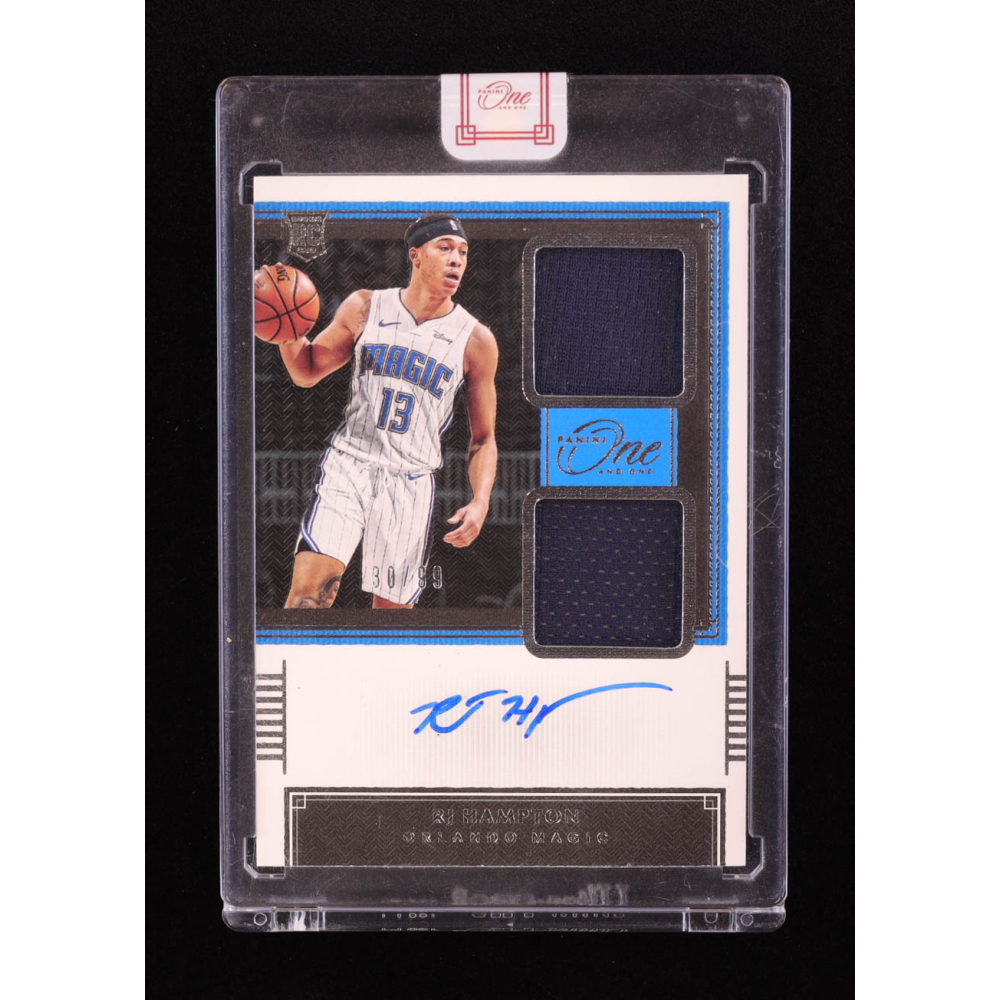 RJ Hampton 2020-21 Panini One and One Rookie Dual Jersey Autographs #21 ...