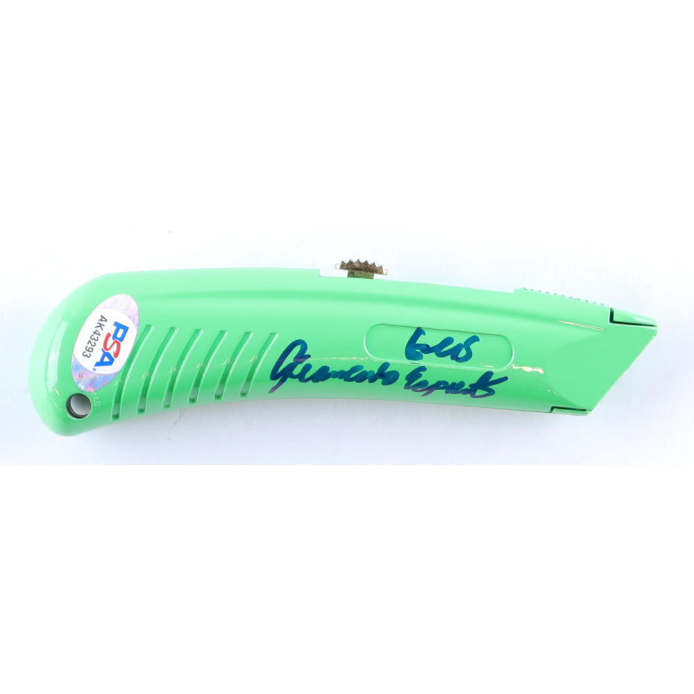 Giancarlo Esposito Signed "Breaking Bad" Box Cutter Inscribed "Gus ...