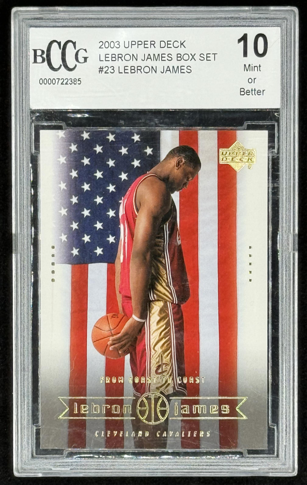 LeBron James 2003 Upper Deck LeBron James Box Set #23 From Coast to Coast RC (BCCG 10 ...