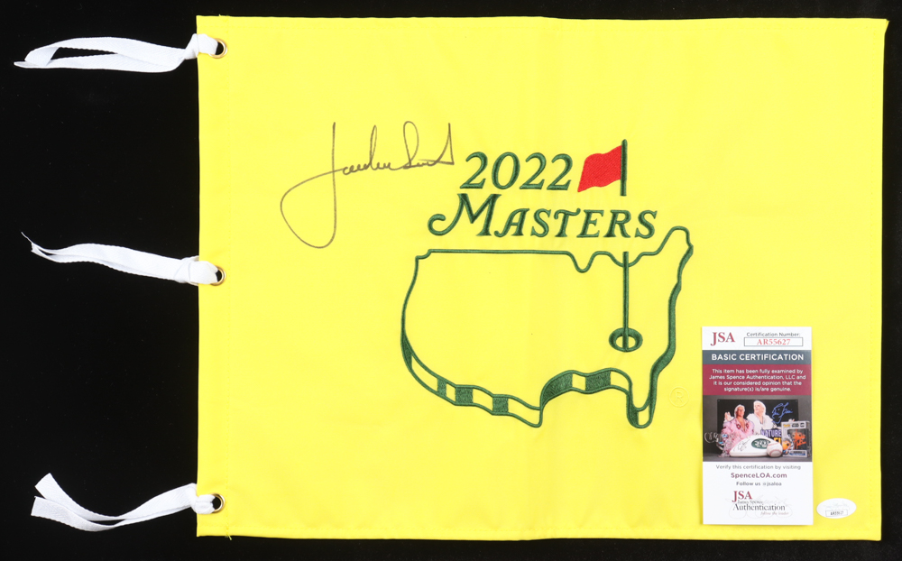 Jordan Spieth Signed 2022 Masters Golf Pin Flag (JSA) | Pristine Auction