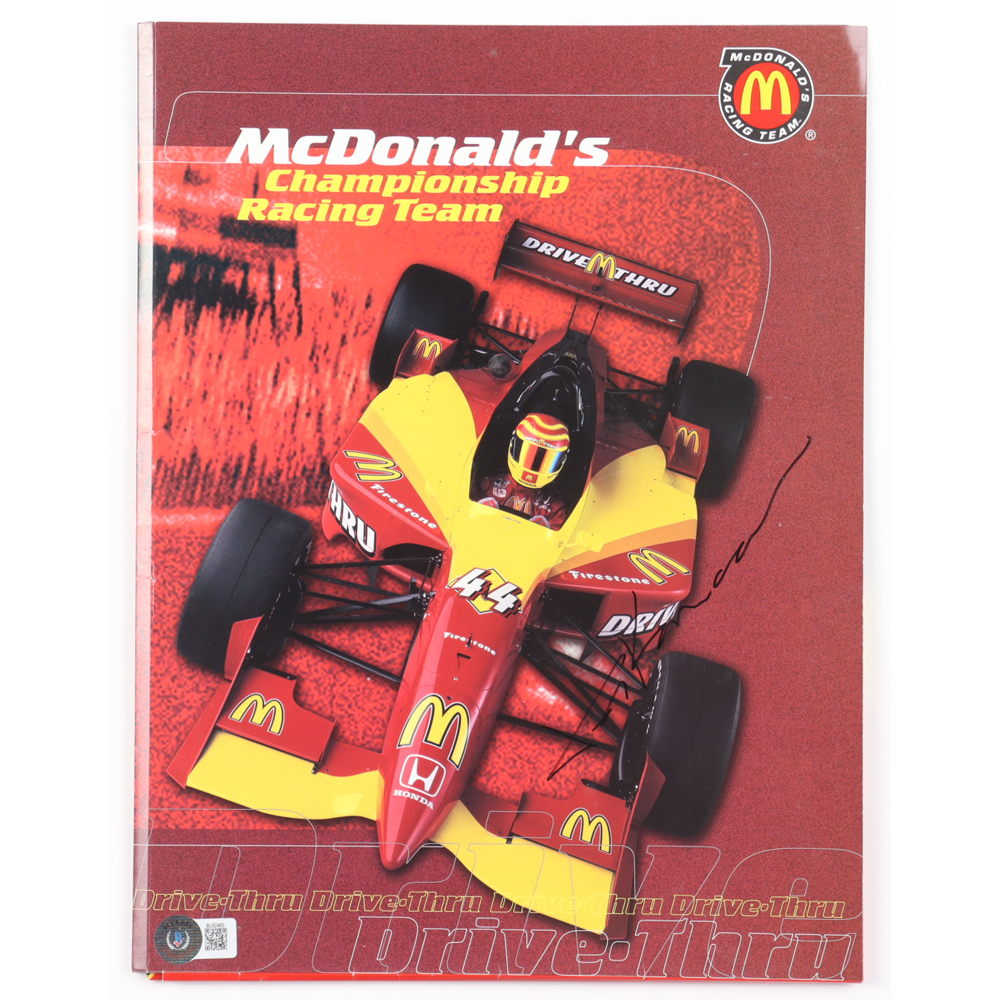 Tony Kanaan Signed 1999 McDonalds Folder With Racing Media Guide ...