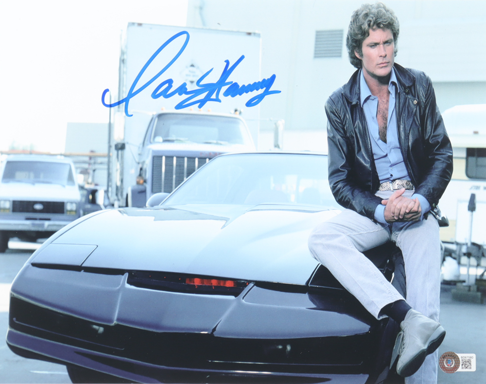 David Hasselhoff Signed "Knight Rider" 11x14 Photo (Beckett) | Pristine ...