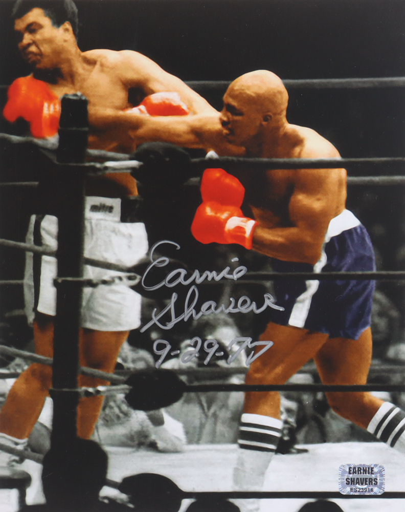Earnie Shavers Signed 8x10 Photo Inscribed "9-29-77" (Shavers ...