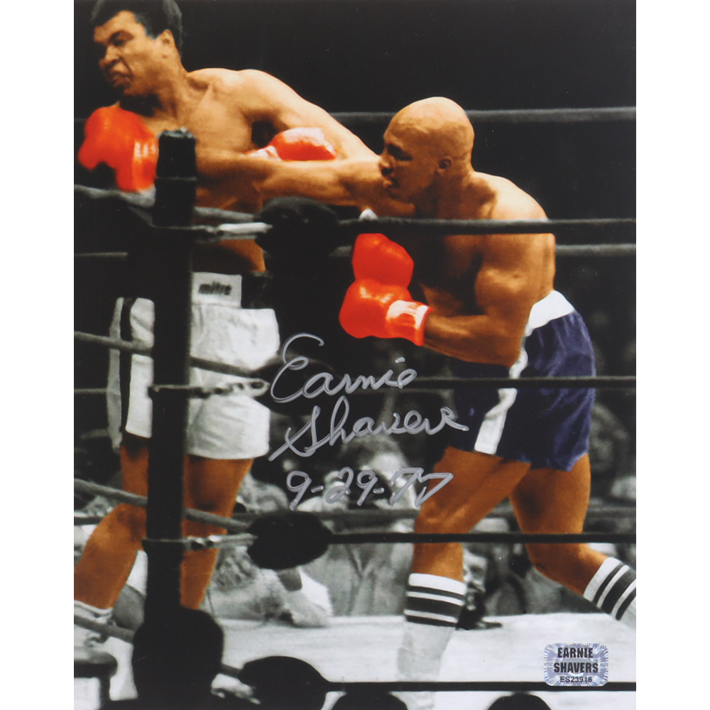 Earnie Shavers Signed 8x10 Photo Inscribed "9-29-77" (Shavers ...